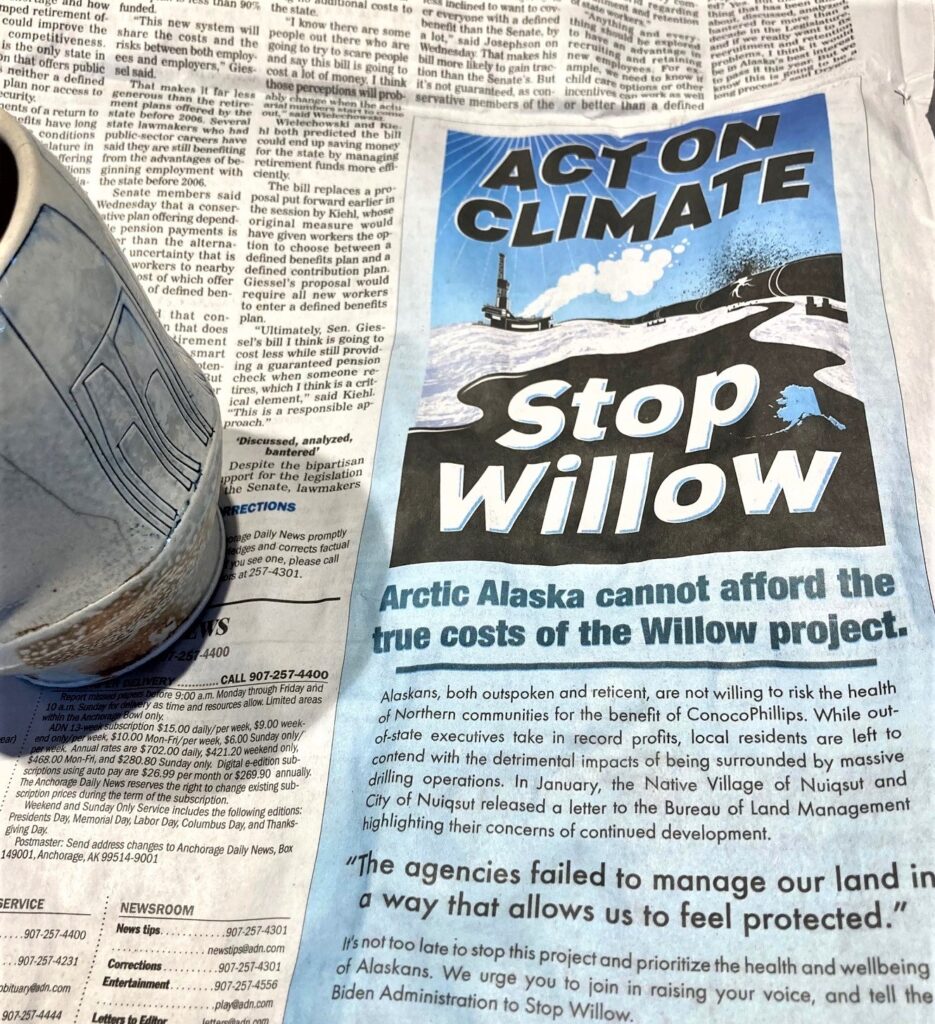 Taking the Willow project to court. Again.